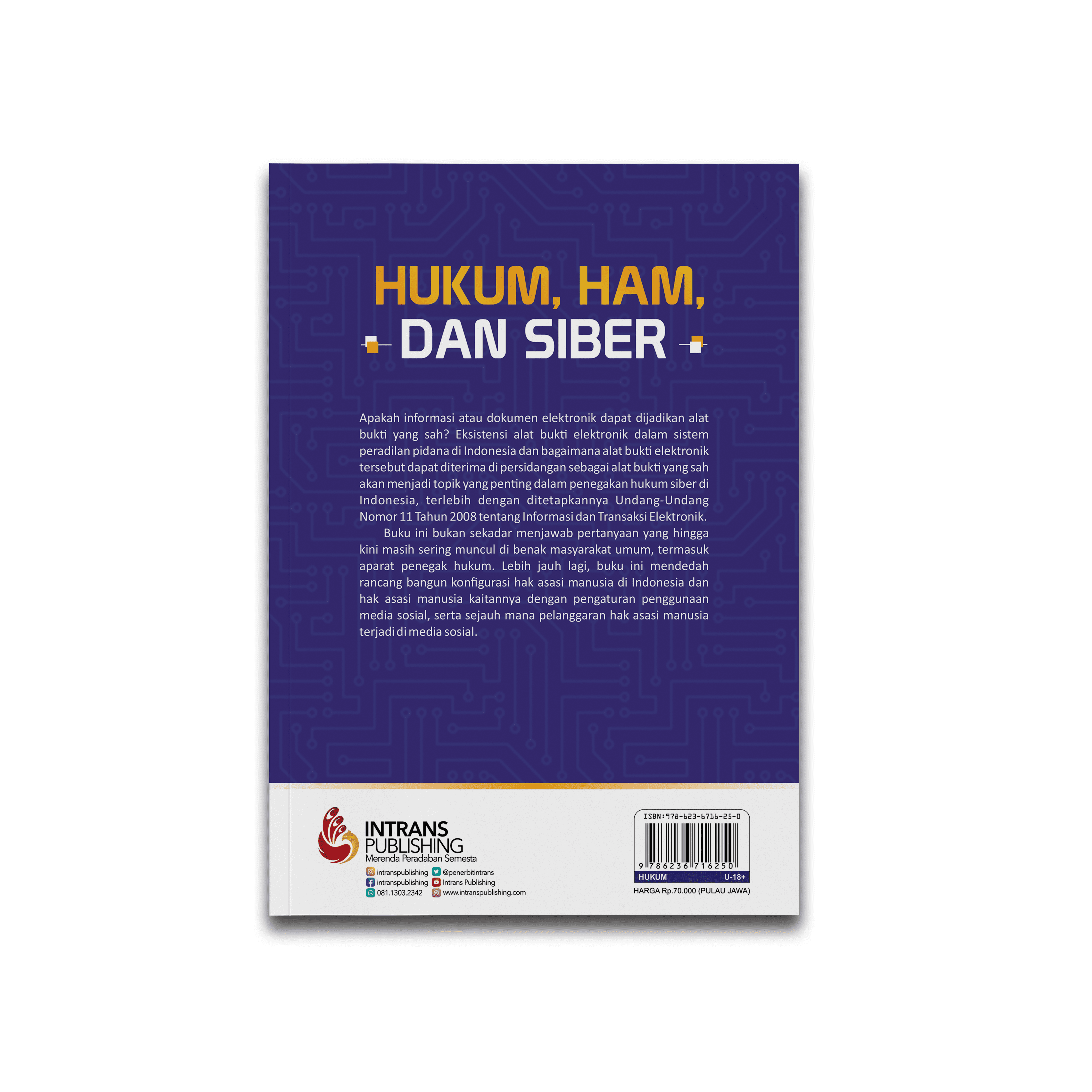 Buku HUKUM, HAM DAN SIBER: Konsep, Pengaturan, dan Pelanggaran Media ...